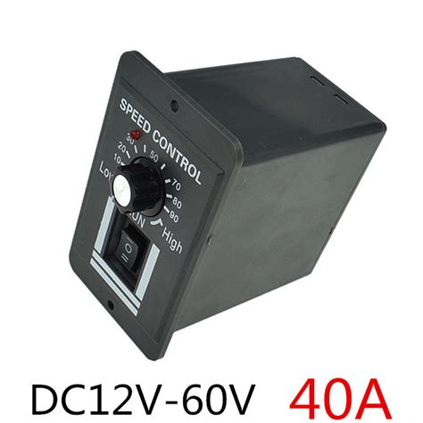 40a Pwm Dc Motor Speed Controller 12v 24v 36v 48v Variable Speed Switch