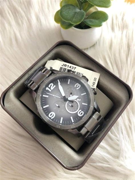 Original Fossil Jr1437 Nate Chronograph Mens Fashion Watches