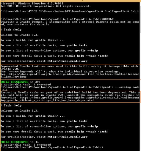 Java Executing Gradle Without A Settings File Has Been Deprecated