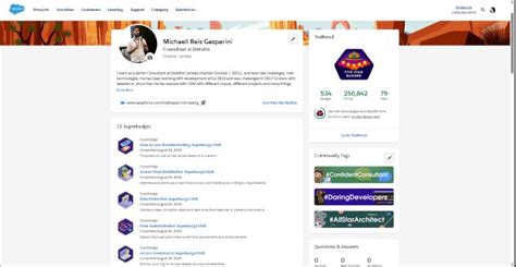 Michaell Reis Gasparini On Linkedin Trailhead Trailblazer Salesforce