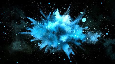 An Explosion Of Turquoise Particles Unfolds Radiating Vibrant Energy