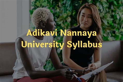 Adikavi Nannaya University Syllabus 2023 Babscbcommba Ugpg Courses