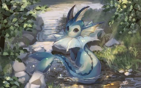 Vaporeon Pokemon Drawn By Momomo Danbooru