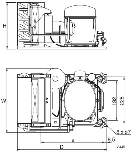 Danfoss Condensing Unit Lbp 1Ø 1 3hp Airefrig