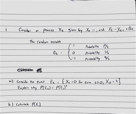 1 Consider A Process Xt Given By X01 And Xtxt−1βt