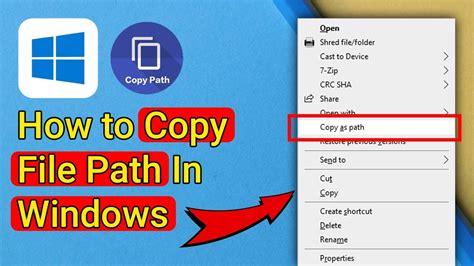 How To Copy File Path In Windows 11 And 10 Easy Guide Youtube