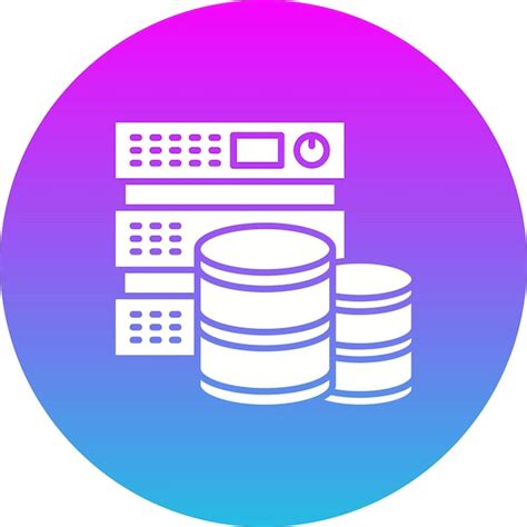 Икона хранения базы данных Премиум векторы