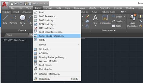 Unable To Insert Raster Image References In AutoCAD Products