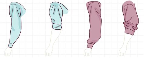how to draw rolled up sleeves step by step draw cartoon style