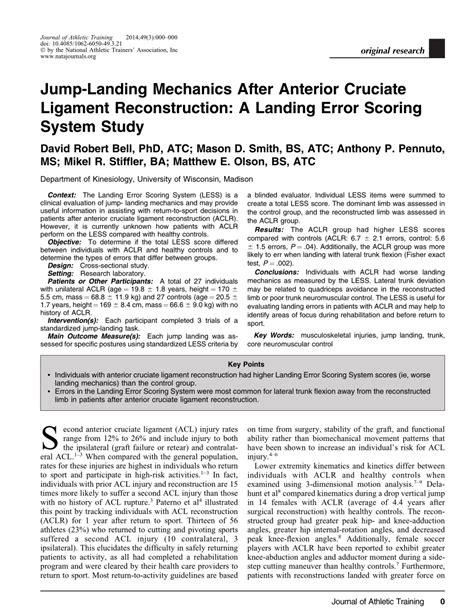 Acl Placemat Test Scoring