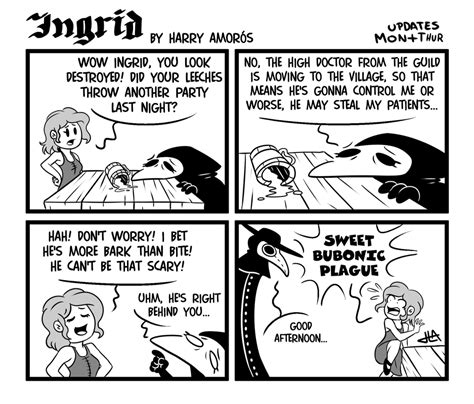 Ingrid The Plague Doctor Oh No Hes Hot Comic By Harry Amorós R