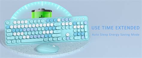 Wireless Keyboard And Mouse Links9 Full Size Retro