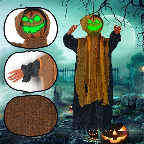 Halloween Decorations Outdoor 55 Light Up Animated Pumpkin Ghost