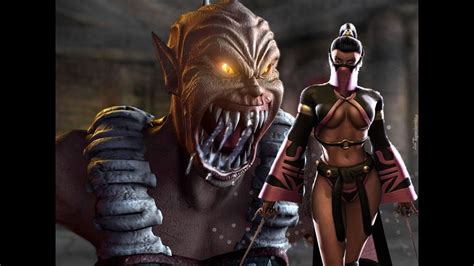 Mortal Kombatdeception Baraka Vs Mileena Trailer Hand Drawn Animated