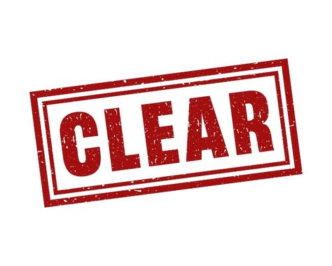 Premium Vector Clear Red Square Grunge Stamp Vector Illustration