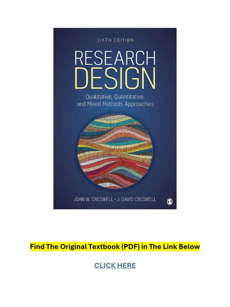 Research Design Qualitative Quantitative And Mixed Methods Approaches 6th Edition Pdf Pdf