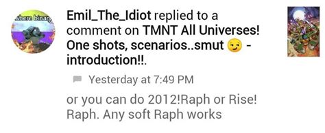 Tmnt All Universes One Shots Scenariossmut 😏 Rise Raph