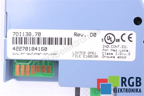 B R AUTOMATION 7DI138 70 RGB Automatyka Industrial Automation Center