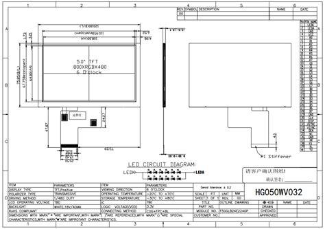 Inch LCD Display RGB Oclock X Pixels