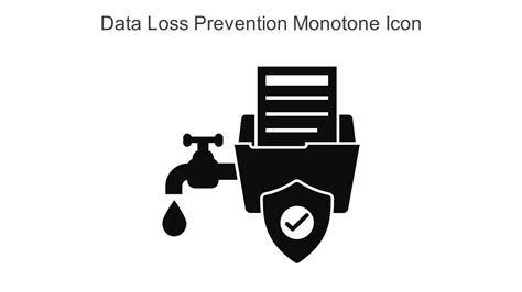Data Loss Prevention Monotone Icon In Powerpoint Pptx Png And Editable Eps Format Ppt Example