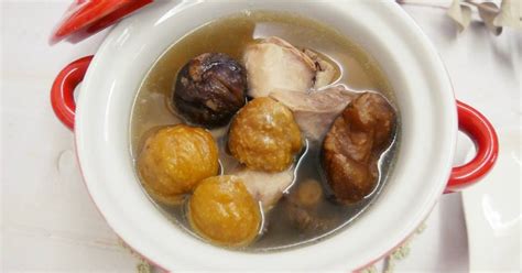 零技巧「栗子香菇雞湯」鮮甜好喝！！ 食譜與作法 By Popo小日子 Cookpad
