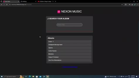 Nagamanisankar Balaga On Linkedin This Music Website Crafted With Html Css And Javascript