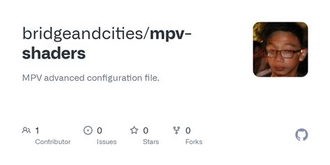 Github Bridgeandcitiesmpv Shaders Mpv Advanced Configuration File
