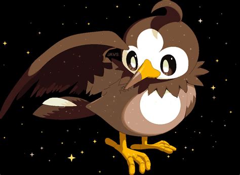 Download Shiny Starly With Sparkles Wallpaper