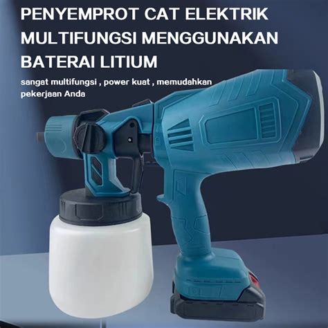 Jual Mesin Semprot Cat Elektrik Nirkabel Berkekuatan W Mesin Semprot Cat Kompresor Semprot
