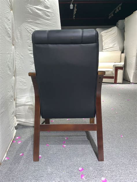 厂家直销实木会议椅办公椅木扶手西皮牛皮麻将棋牌椅培训会议桌椅 阿里巴巴