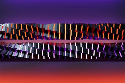 Premium Photo 3d Illustration Colorful Illusion Isometric Abstract