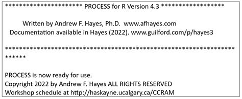 Setup Hayes Process In R 4 Steps
