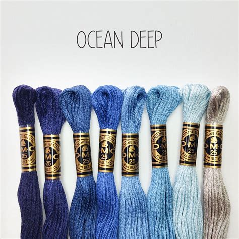 Dmc Floss Bundle Floss Color Palette Dmc Embroidery Thread Embroidery Thread Bundle Cotton