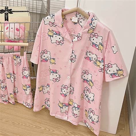 🦩2️⃣썸머 키치 파자마 모음집2️⃣🦩키치무드 애니캐릭터 Y2k 핀터무드 힙 유니크 부들 가볍 여름 면 파자마 홈웨어 잠옷세트 에이블리