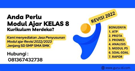Modul Ajar Kelas 8 Kurikulum Merdeka Smp Semester 1 Dan 2 Lengkap Semua Mapel Beragam Informasi