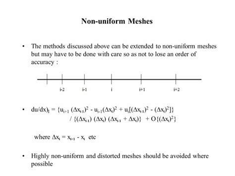 Solved How To Use Finite Differences With Non Uniform Steps In Python