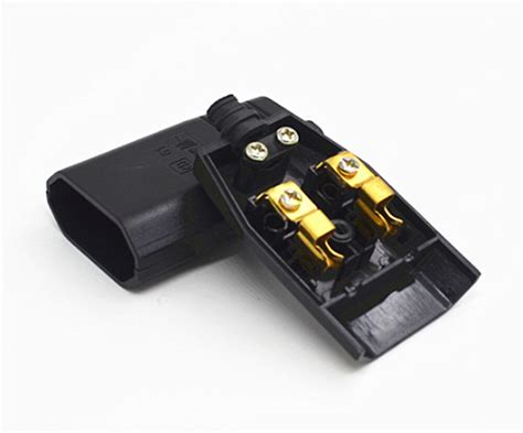 10pcs European 2 Pin Diy Rewirable Socket Eu 2 P Grandado