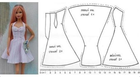 Выкройки одежды для кукол Барби для начинающих в натуральную величину выкройка кукольной одежды
