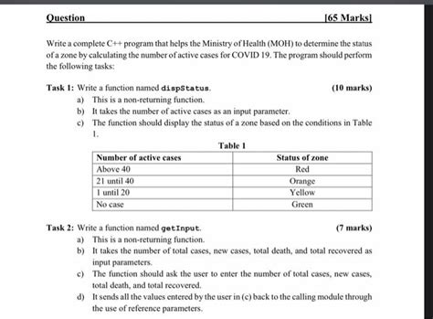Solved Question 65 Marks Write A Complete C Program That