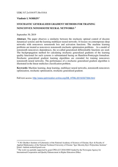 pdf stochastic generalized gradient methods for training nonconvex