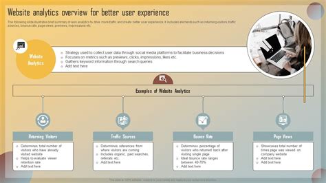 Guide For Marketing Analytics To Improve Decisions Website Analytics Overview For Better User