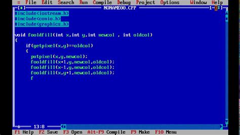 flood fill program in computer graphics youtube