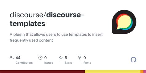 GitHub Discourse Discourse Templates A Plugin That Allows Users To Use Templates To Insert