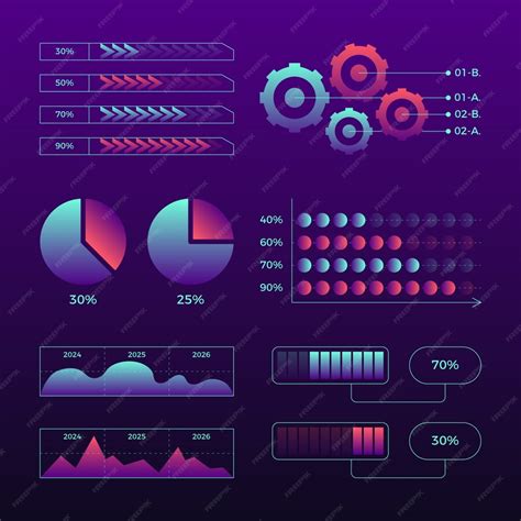 Premium Vector Gradient Data Visualization Design