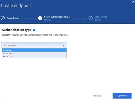 creating a platform services endpoint