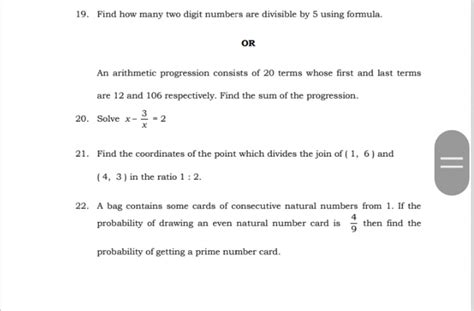 19 find how many two digit numbers are divisible by 5 using formula or
