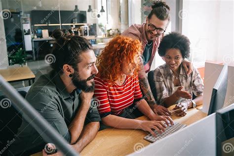 Software Engineers Working On Project And Programming In Company Startup Business Teamwork