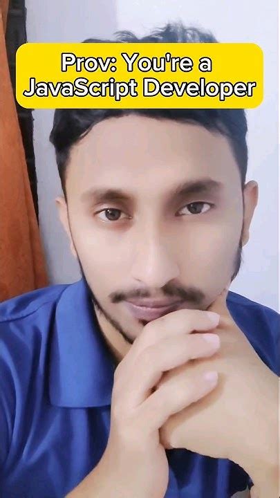 Prov Youre A Javascript Developer Shorts Youtube