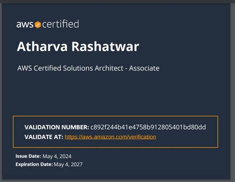 Atharva Rashatwar On Linkedin Aws Solutionarchitect Cloudcomputing