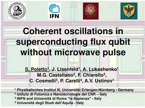 Ppt Coherent Oscillations In Superconducting Flux Qubit Without